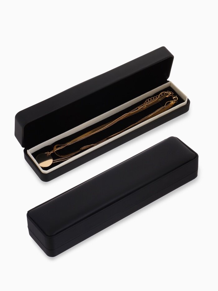 Футляр под браслет/цепочку/часы «Стрит», 22×5.5 цвет чёрный