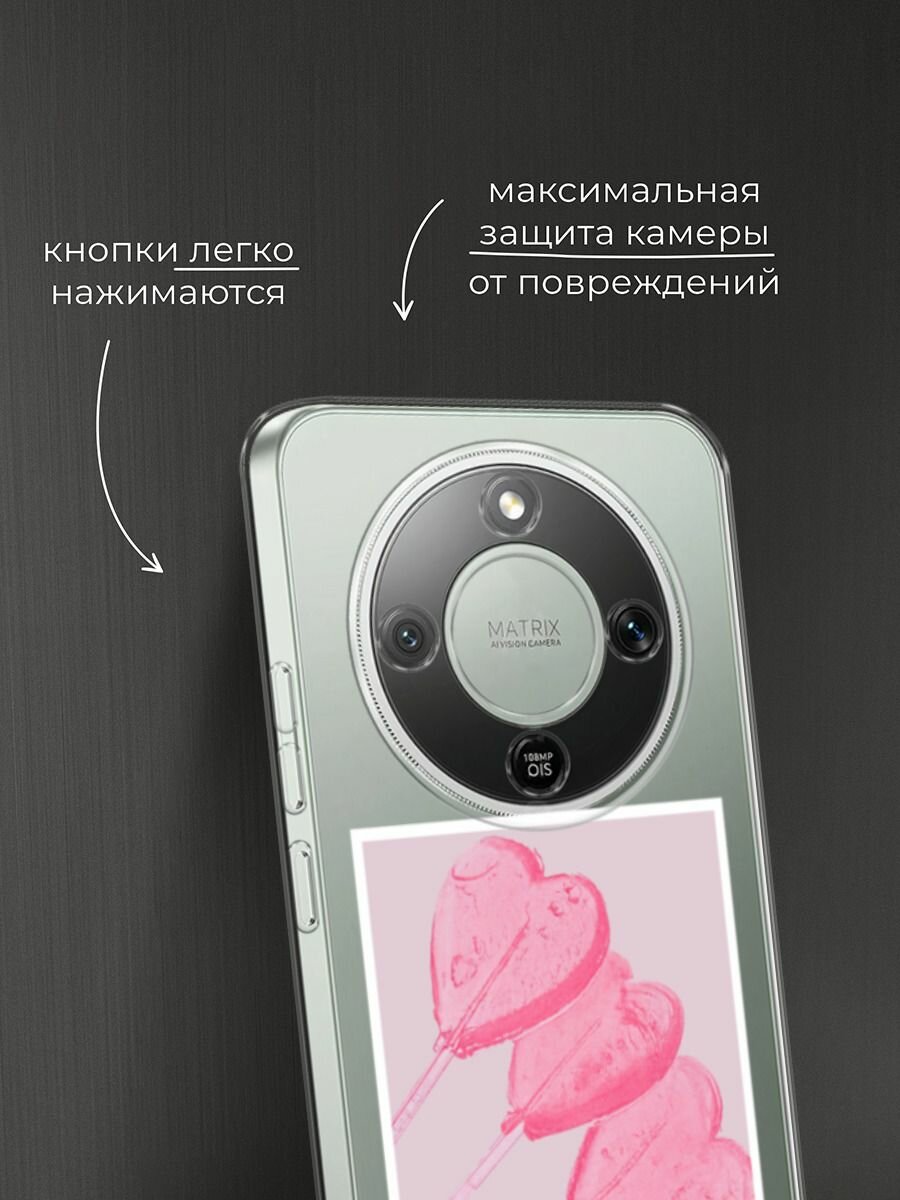 Чехол на Honor X9d / Хонор X9d с принтом Pantone Lovable 2, прозрачный — фото 1
