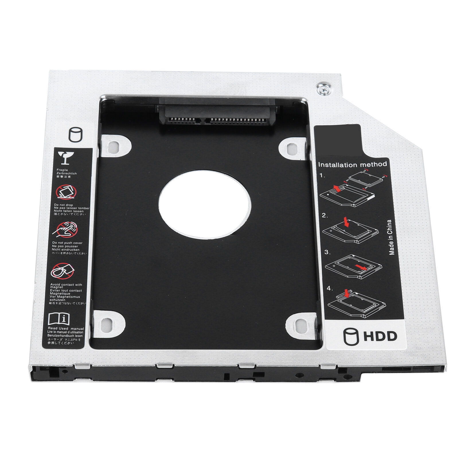 Универсальный алюминиевый корпус SATA3.0 HDD 9.5 мм/12.7 мм для ноутбуков, аксессуары для компьютеров