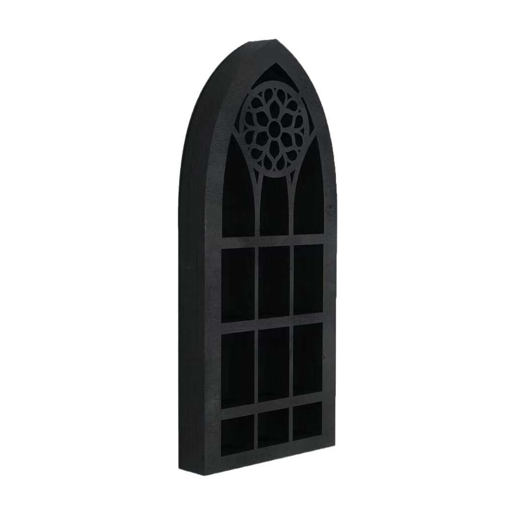 Плавающие Полки для Настенного Монтажа Настенное Бохо Подвесное Готическое Украшение Окно Старой Церкви Хрустальная Настенная Полка Креативный Деко