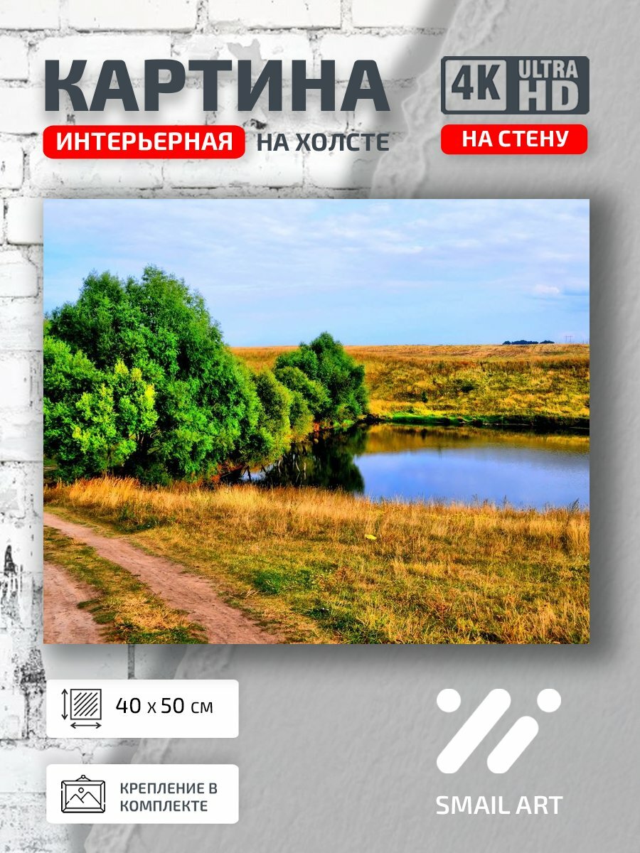 Картина на холсте интерьерная 40 на 50 на стену Небо Landscape для офиса пейзаж интерьер
