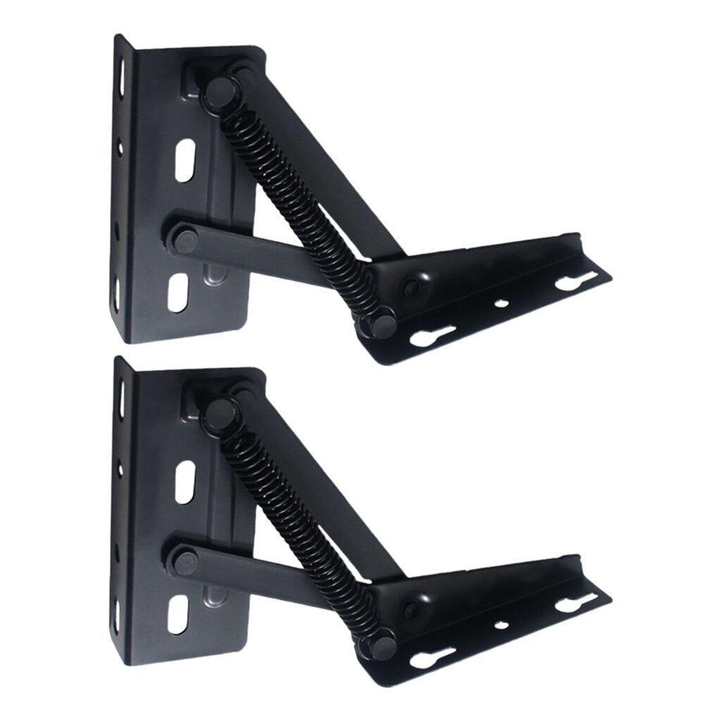 2шт 80-Градусный Складной Подъемный Кронштейн с Пружинным Шарниром Металлические Скамейки Шарнир Для Сиденья Украшение Дома Шарнир Для Дивана Прочный