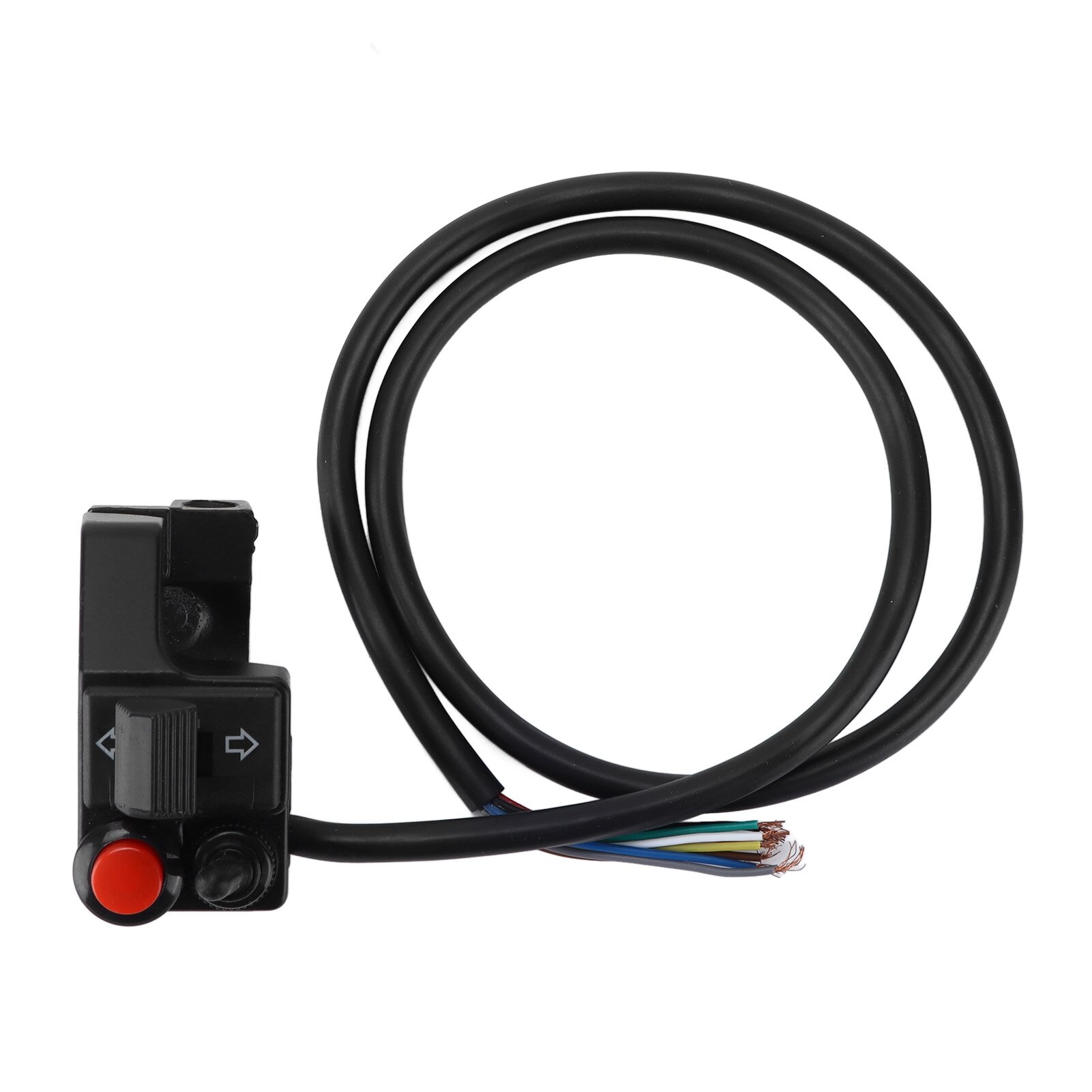 22mm Left Motorcycle 7/8inch Handlebar Switch 3 in 1 Horn Turn Signal High Low Beam Push Button