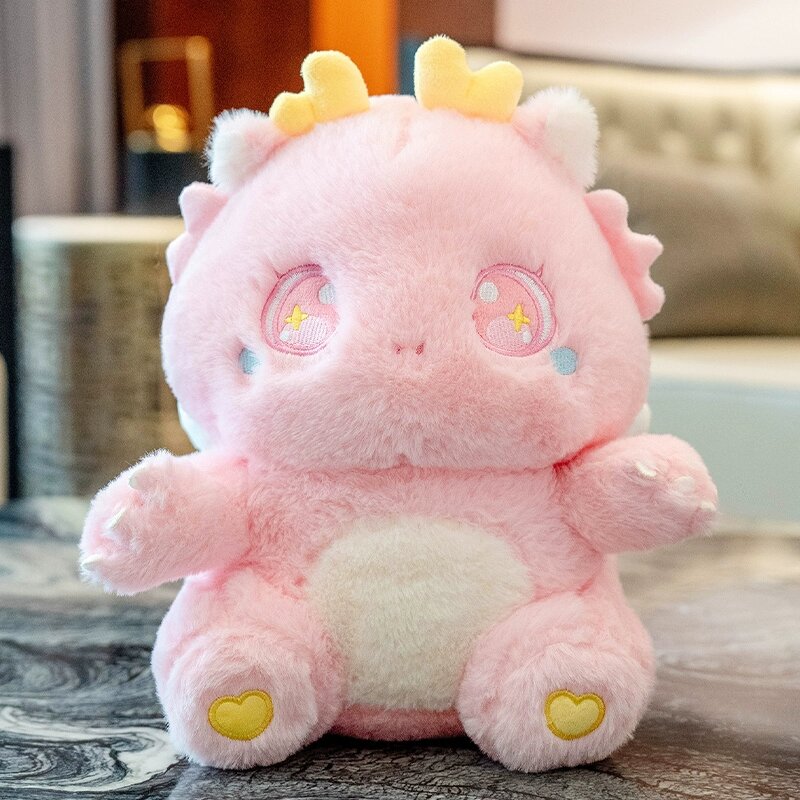 Плюшевая игрушка-талисман года Дракона, милая кукла-дракон, мягкая игрушка, плюшевая игрушка, детский новогодний