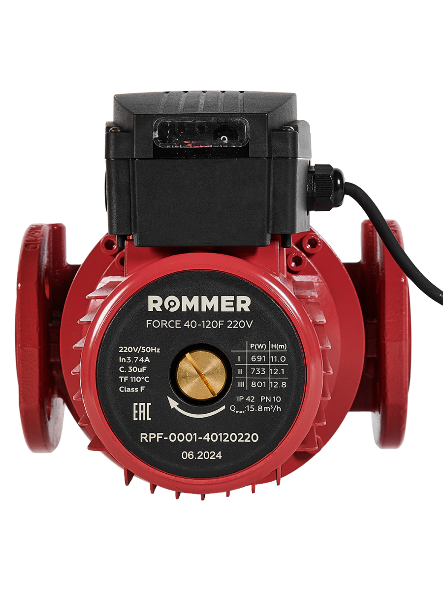 Насос циркуляционный фланцевый Rommer FORCE 40-120F (RPF-0001-40120220)