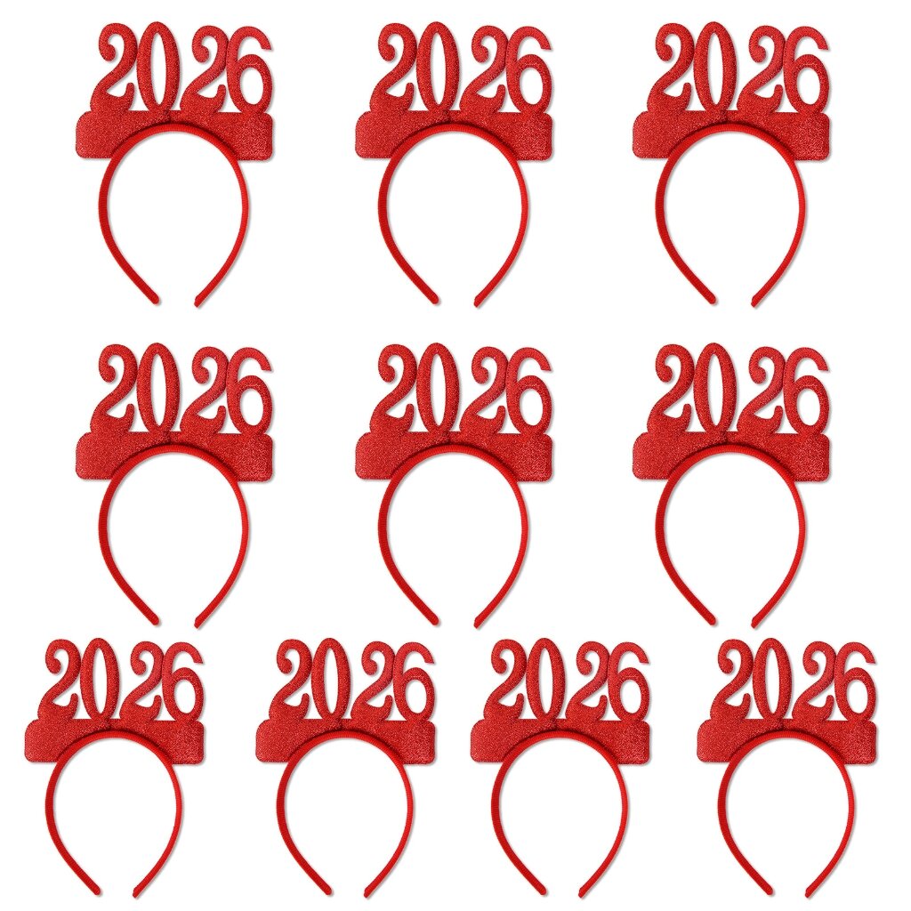 Новогодние Короны, Лента Для Волос, Блестящая Сцена 2026, Головные Уборы, Короны, Реквизит Для Рождественской Вечеринки, Короны, Подарочные Повязки