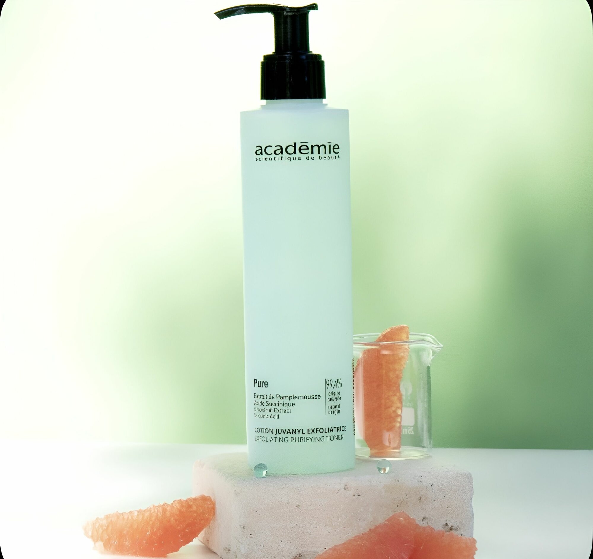 Academie Эксфолиирующий очищающий тоник Exfoliating Purifying Toner 200 мл, Франция
