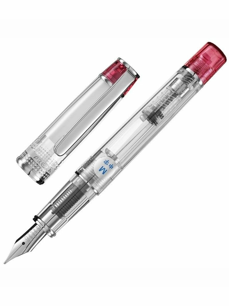 Перьевая ручка Pilot PRERA FPR-3SR, черная, прозрачная, с пером F, 0,5 мм