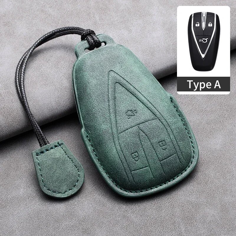 Кожаный чехол для автомобильного ключа для Changan CS35PLUS CS35 Plus CS55 PLUS CS75 PLUS Eado UNI-T UNI K Oushang X5 X7 EV 2019-2022