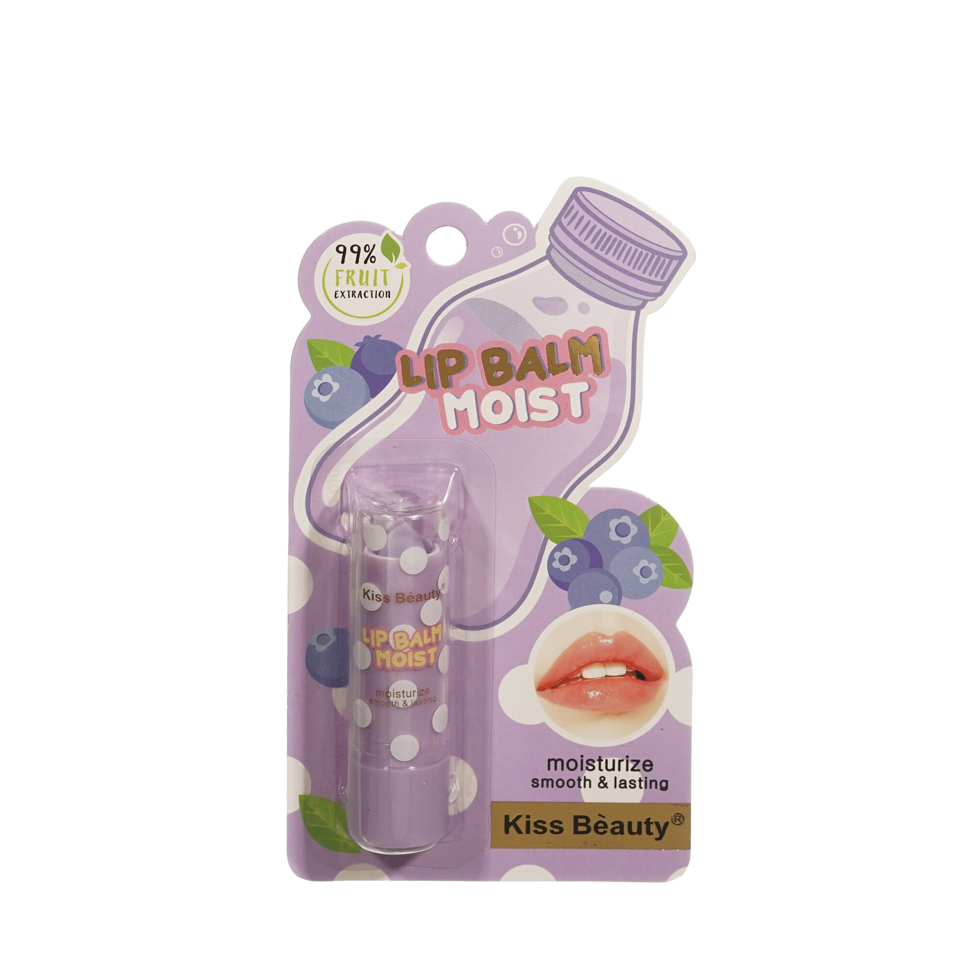 Kiss Beauty для губ бальз. Lip Balm Moist с ароматом черники 3,5Г
