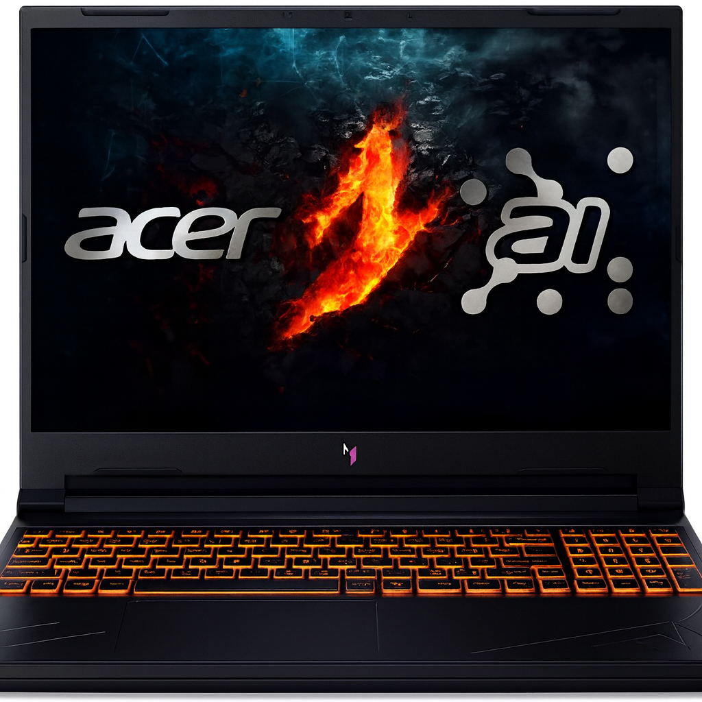 Игровой ноутбук Acer Nitro V16 AI (Intel Ultra 5, 16 ГБ, 512 ГБ, RTX 5050, 180 Гц, Win 11) Чёрный