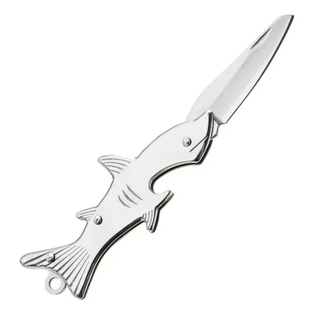 Миниатюрный складной нож Creative Shark для кемпинга и активного отдыха, портативный нож-резак, быстросъемный брелок для фруктов, карманный нож.