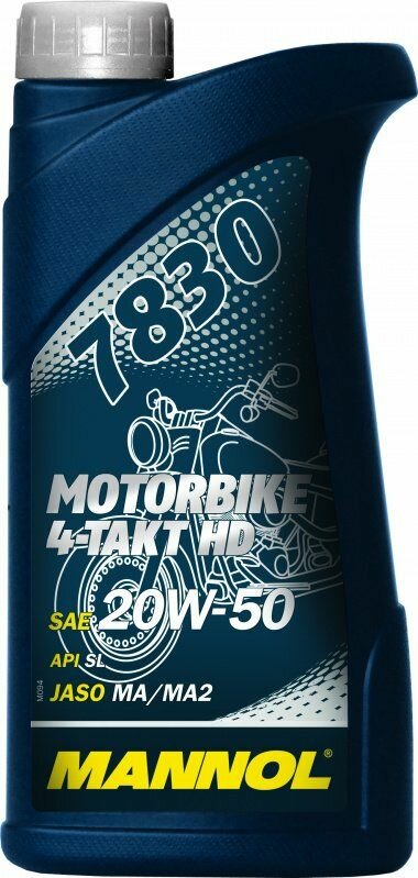 MANNOL Motorbike HD, 20W50, 4Т, минеральное масло для мотоциклов, 1 L, 7830/6000