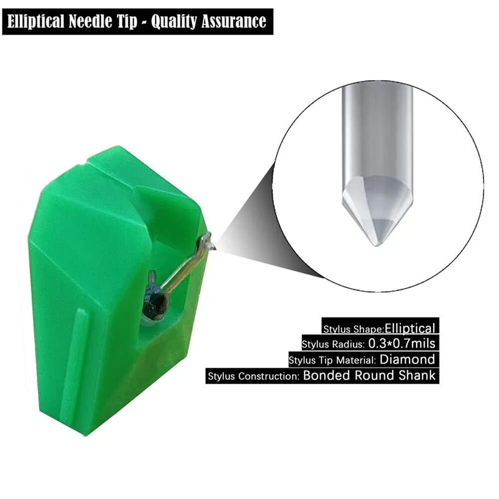 Игла для проигрывателя пластинок AT-VMN95E Stylu, эллиптическая игла для проигрывателя