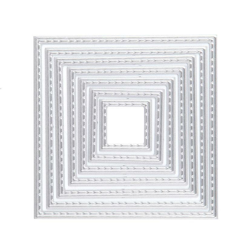 Ножи для резки квадратов, трафареты для скрапбукинга, Серебро