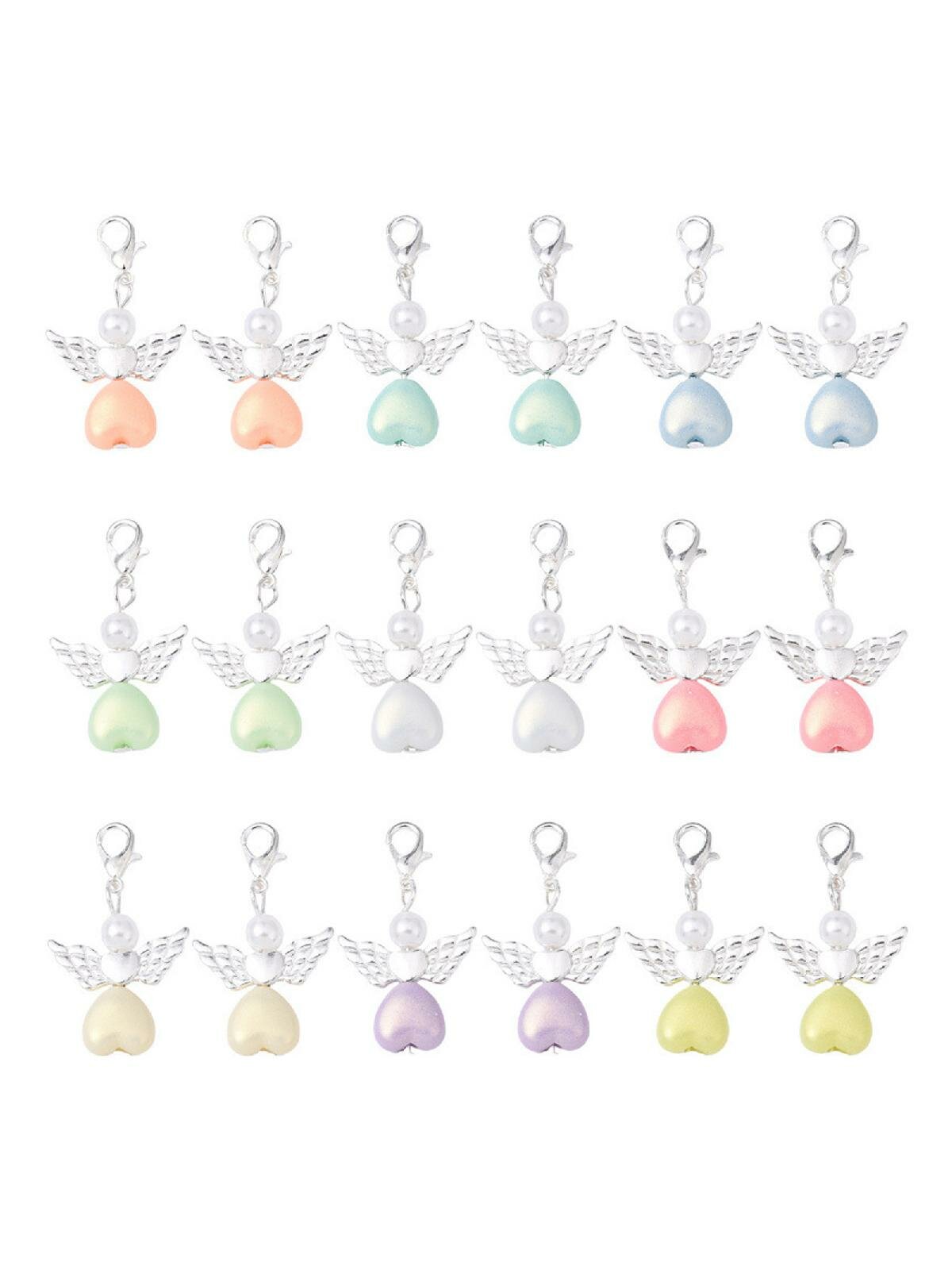 Ангел Сумка Шарм для кошелька рюкзак Декоры Ангел Жемчуг Бусины Кулон Брелки