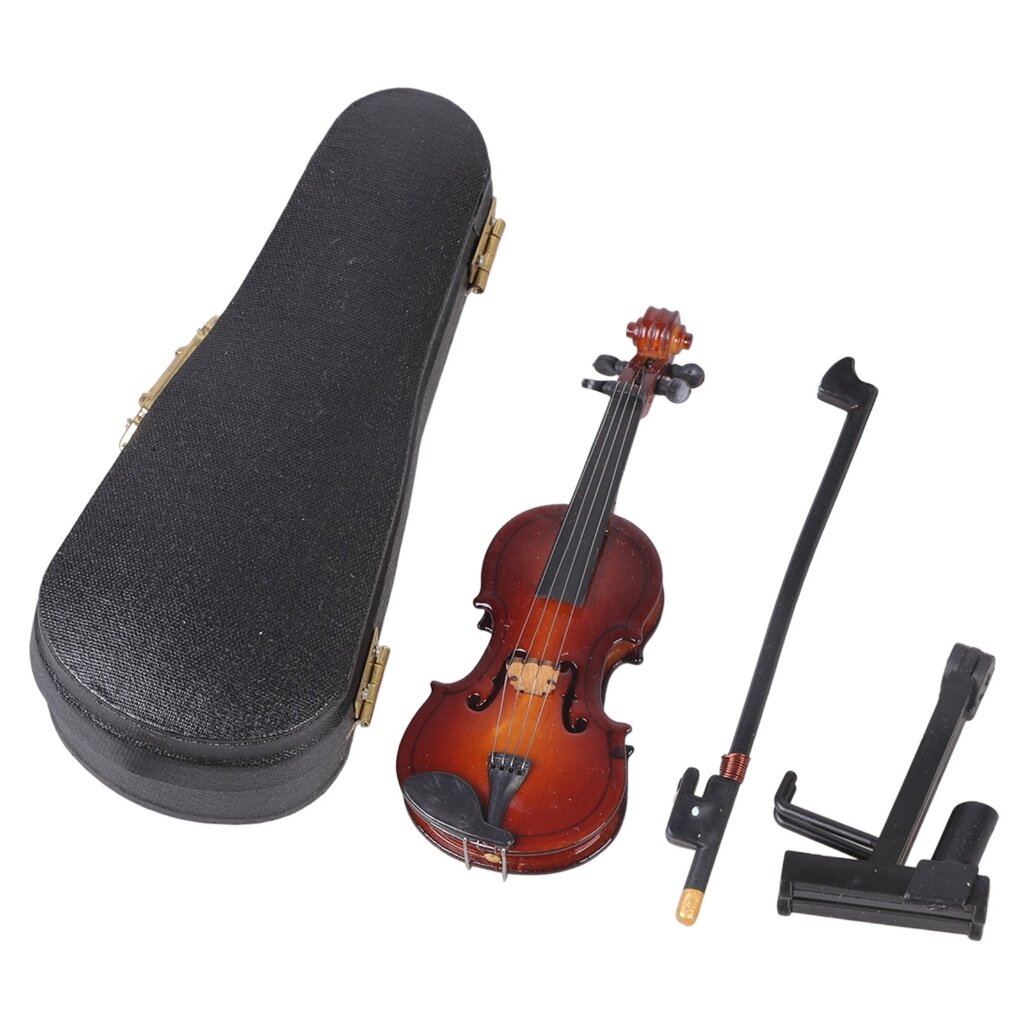 Скрипка Игрушка Фигурка Модель Реалистичный Музыкальный Инструмент Кукольный Домик Игра Девочки