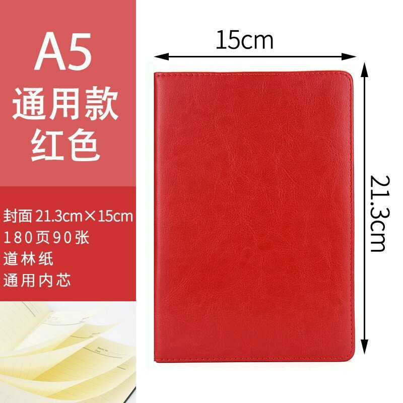 Бизнес-обложка из кожи для блокнота A5, индивидуальный утолщенный офисный блокнот для встреч, студенческий блокнот высокого качества, с возможностью печати логотипа