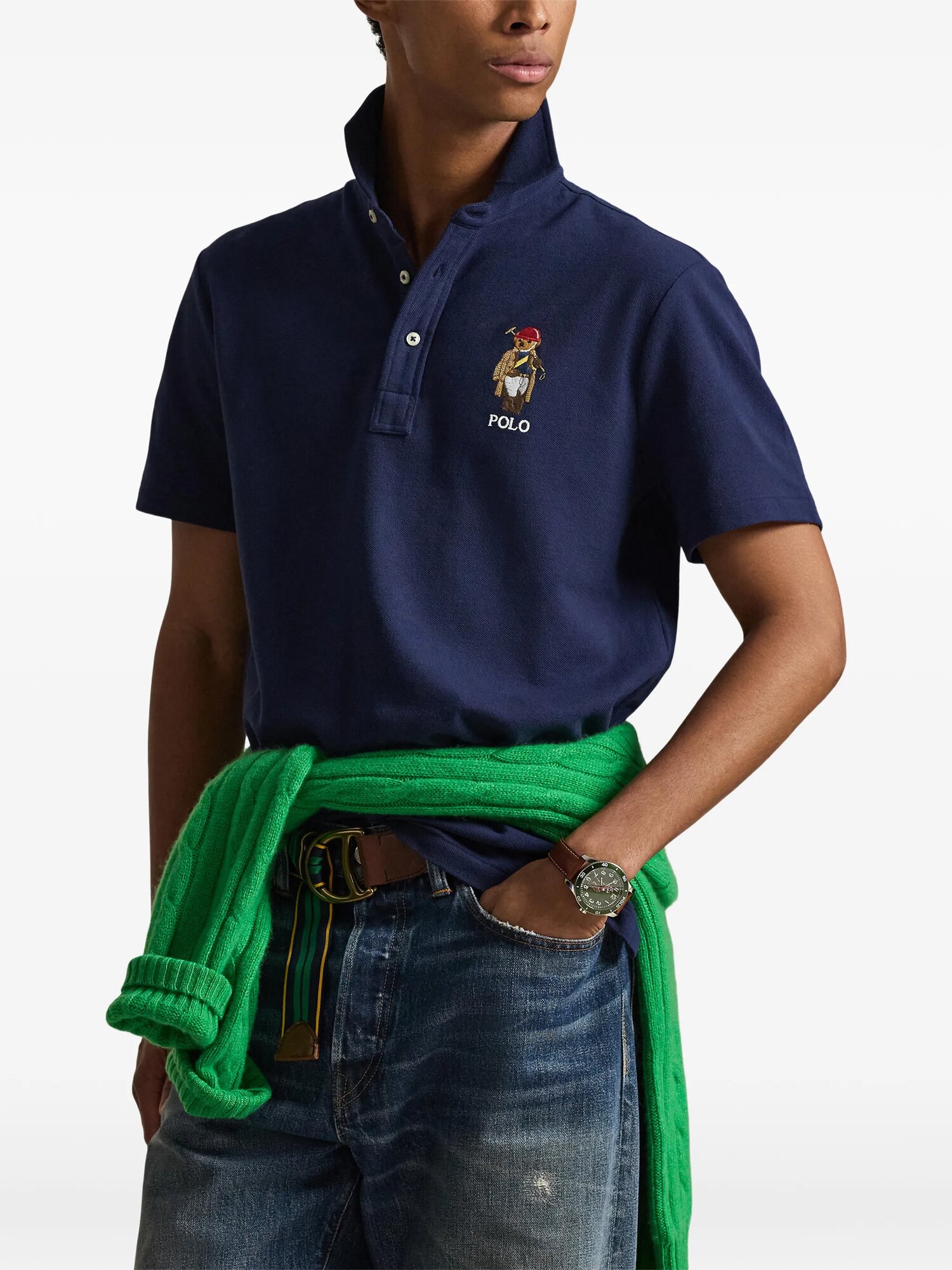 Рубашка Polo Ralph Lauren Polo Bear, размер 60, синий — фото 1