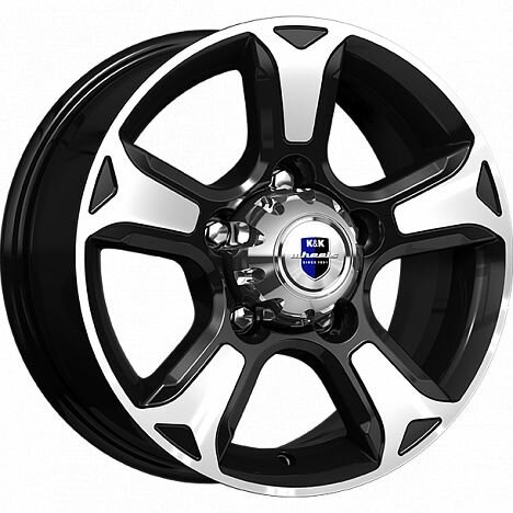 Диск колеса литой R16х7J, PCD 5x139.7, ET35, DIA108,5 "Атлант" алмаз черный УАЗ Patriot, Pickup, Hunter, Соболь