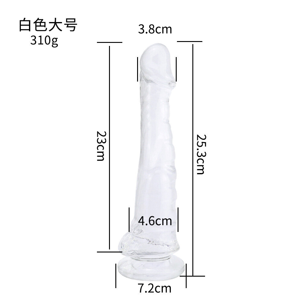 Tiger Roar TPE симулятор для женщин - вставной вибратор в прозрачном/черном цвете Размер：L - Прозрачный, в пакете