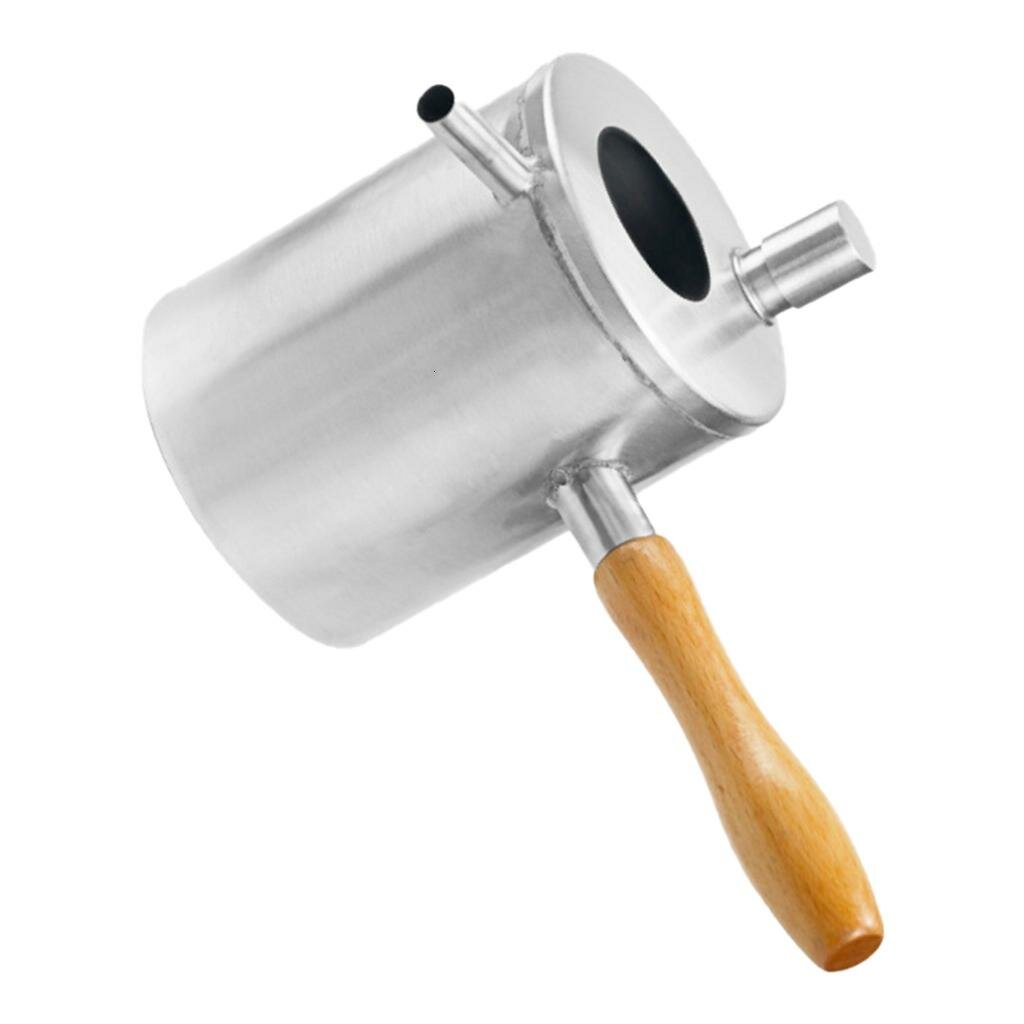 Двухслойная кастрюля для плавления воска из нержавеющей стали с силиконовой формой, Чашка для плавления воска