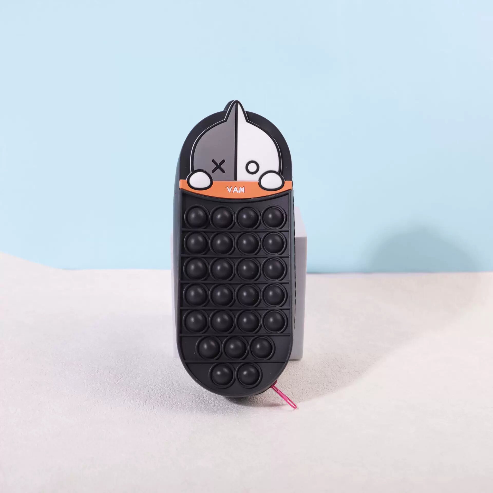 Детский пенал-антистресс с мультяшным дизайном, креативная игрушка-сжималка, многофункциональный пенал для снятия