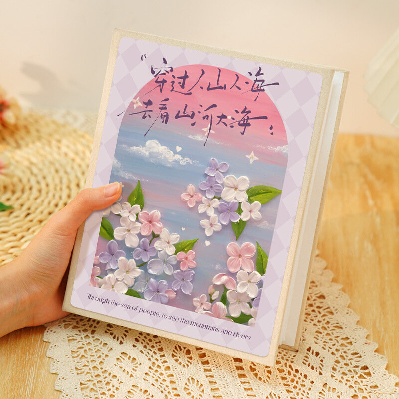 Фотоальбом для семьи с большим объемом и пролистным механизмом, книга воспоминаний с детскими фотографиями, альбом для хранения.