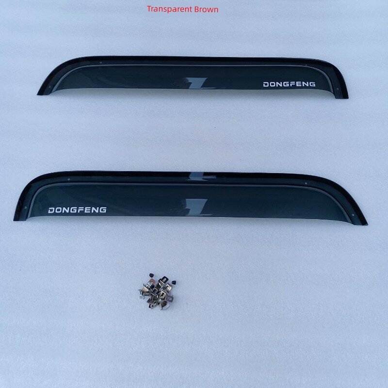 Дефлекторы окон (ветровики) для грузовиков Dongfeng Tianlong KX GX New Tianlong KL KC VL с декоративной пряжкой