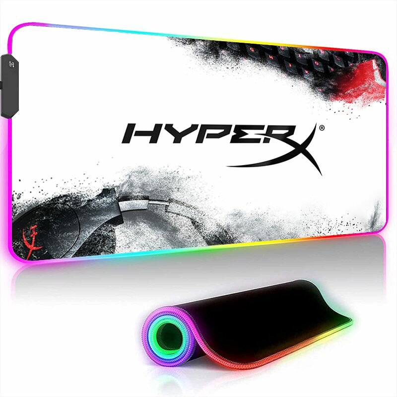 Коврик для мыши HyperX, игровой, с RGB-подсветкой, нескользящий, 40 см x 90 см