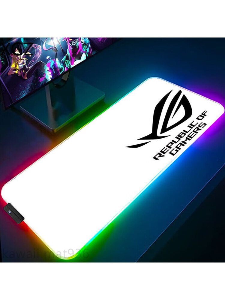 Игровой коврик Republic of Gamers ROG, прошитые края, нескользящая основа