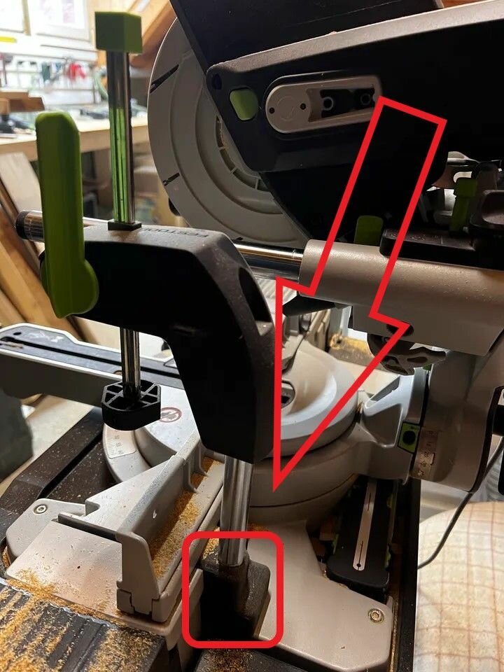 Адаптер зажима пилы Kapex 120 к Festool Kapex 60