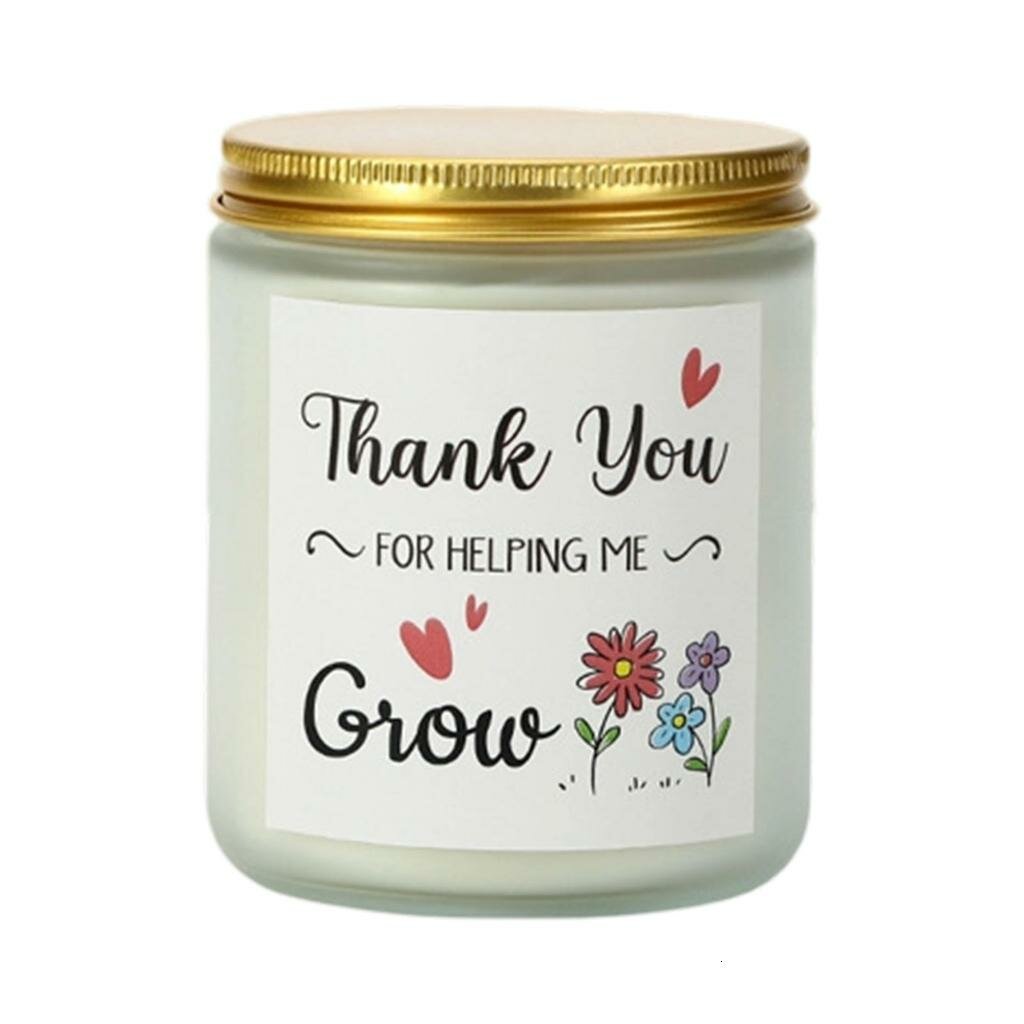 Ароматическая свеча в контейнере с золотой крышкой, Лавандовый