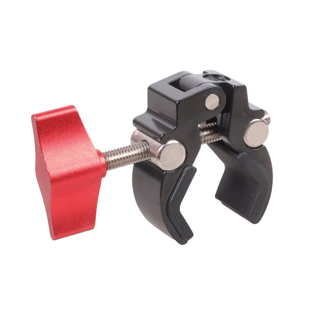 Красная ручка-краб-зажим (отдельный) с внутренним отверстием для винта 1/4 аксессуары для кронштейнов для фотосъемки
