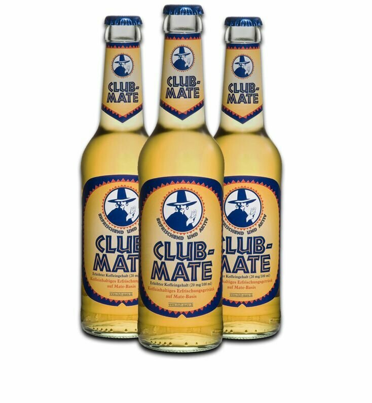Club-Mate безалкогольный тонизирующий газированный напиток, 330 мл*12шт