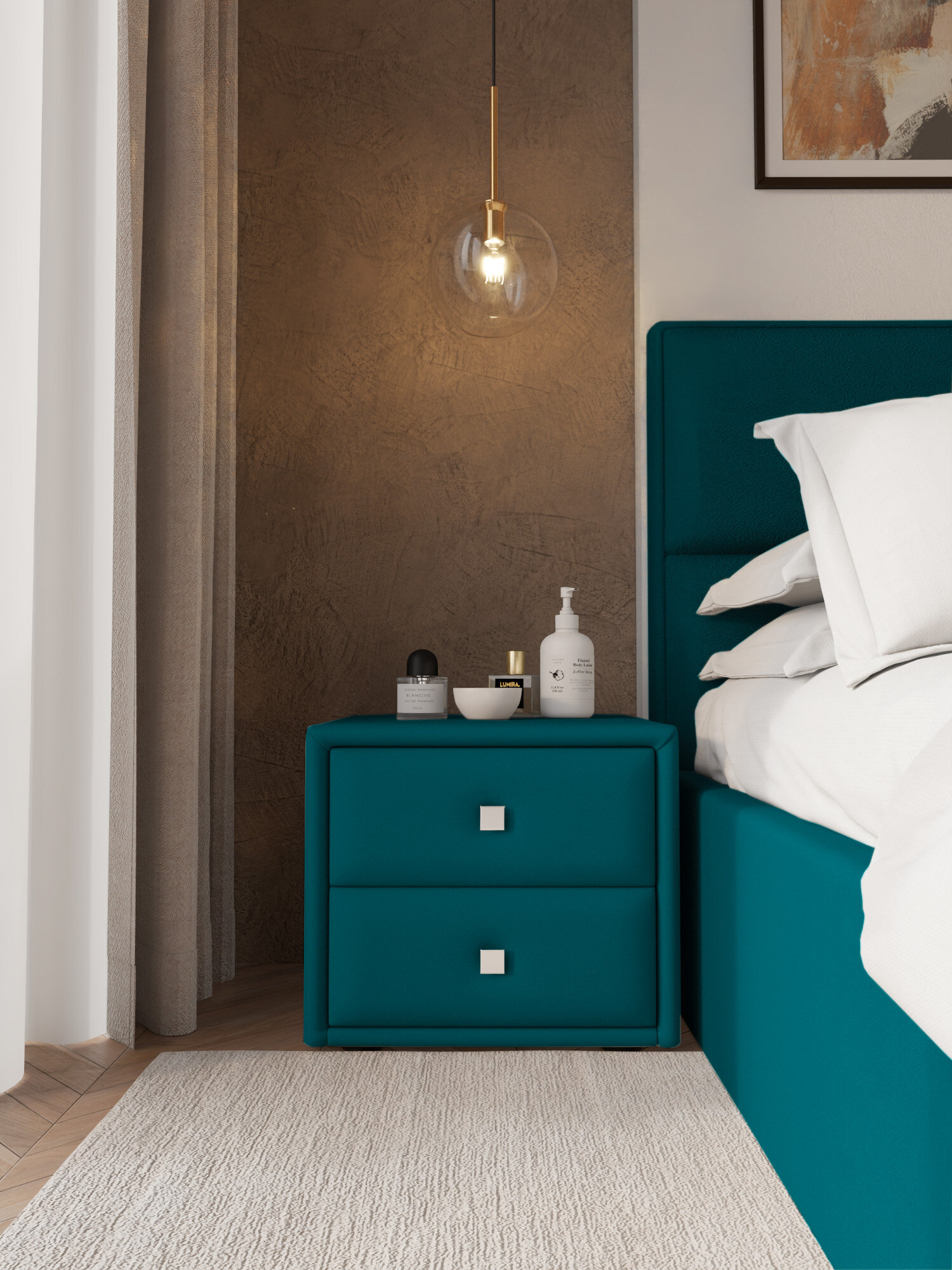 Тумба прикроватная Даллас с ящиками, фабрика Микс Интерьер