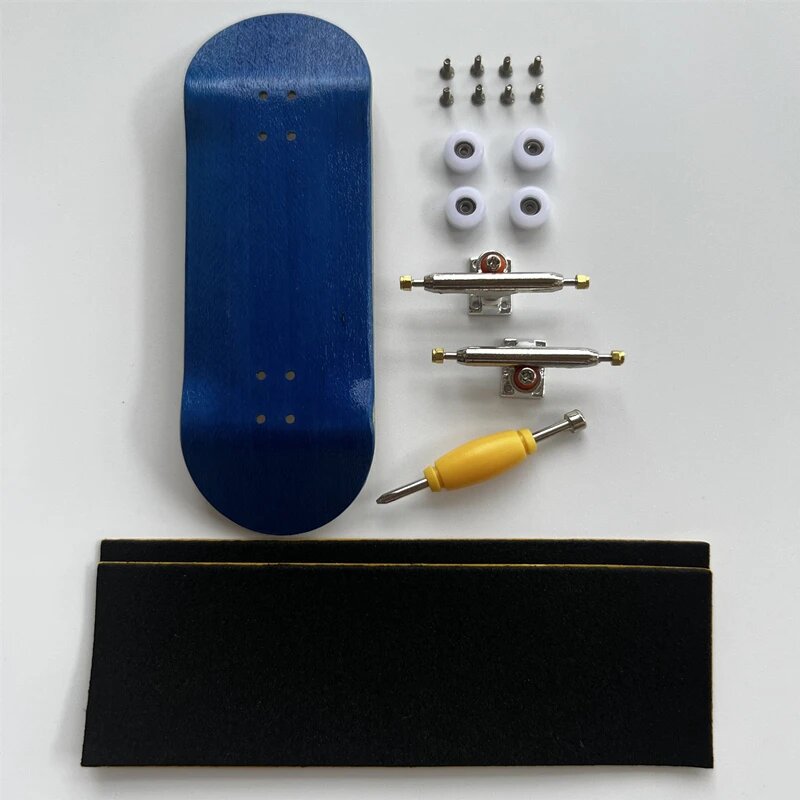 Профессиональный деревянный фингерборд 34 мм blue