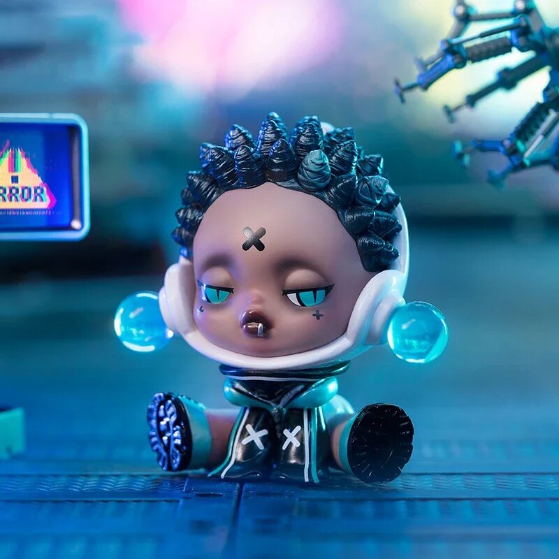 Pop Mart Skullpanda City of Night DJ Player Черный