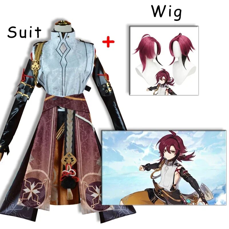 Костюм Шикаино Хэйдзо Genshin Impact XL, Suit wig