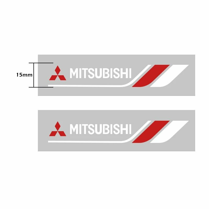 Для 2 шт. наклейки на стеклоочистители автомобиля, эмблема для Mitsubishi lancer asx outlander pajero sport l200 galant, Стайлинг автомобиля