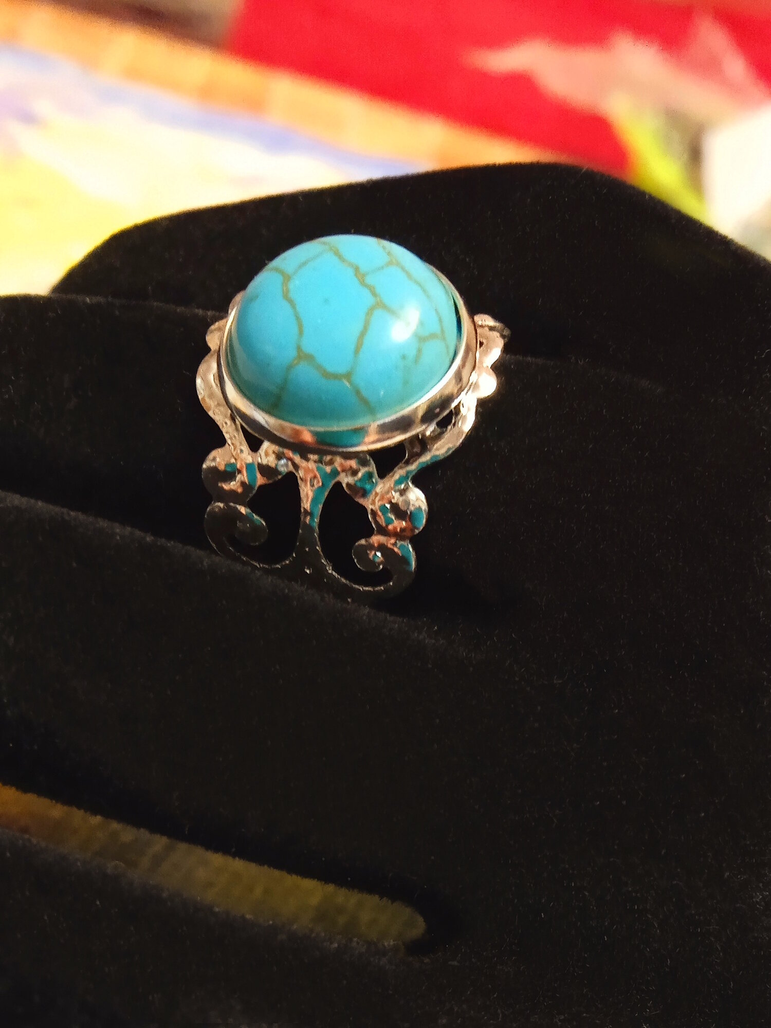 Кольцо, бирюза