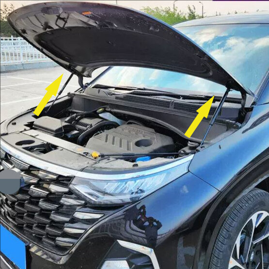 Газовые упоры капота для Hyundai Custo KU 2021-2025"Амортизаторы" Хёндай Кустин 2 шт Автозапчасти