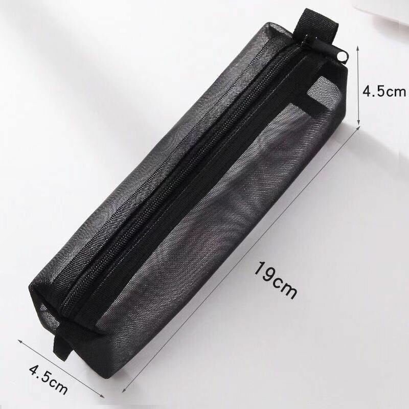 Пенал школьный черный простой минимализм однотонный