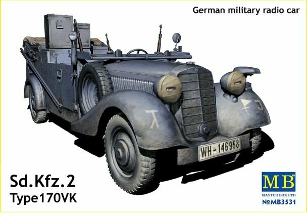 Мастер-бокс MB3531 1/35 Sd. Кфз.2 Радиокомандная машина Typ 170 VK