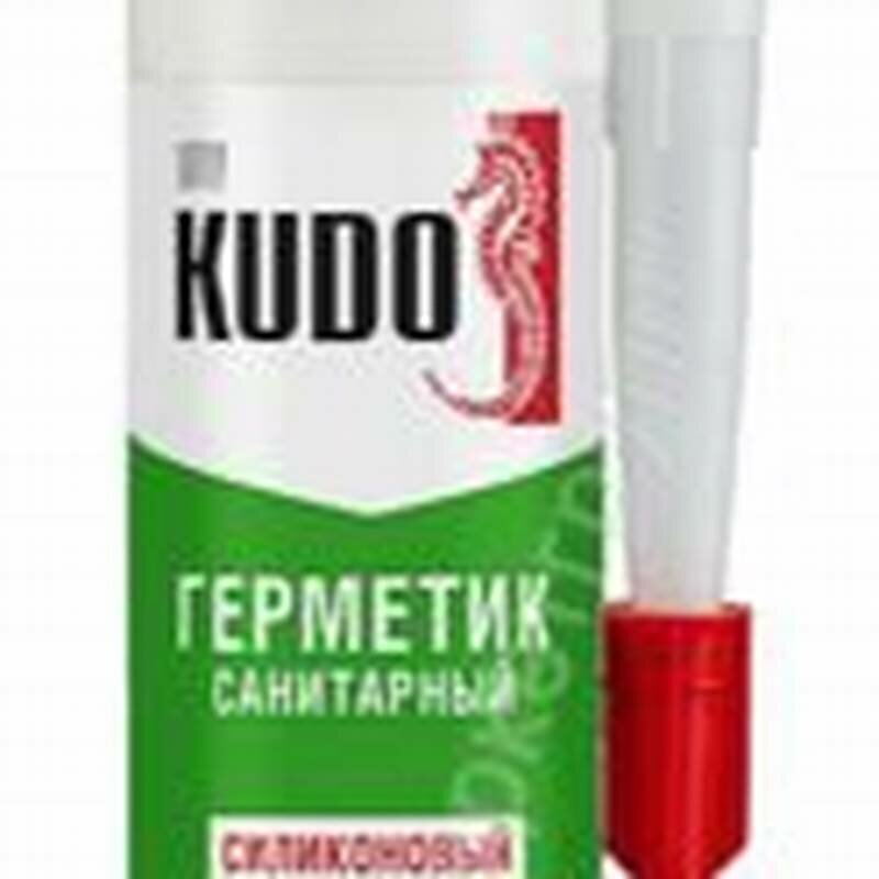 Герметик KUDO санитарный, прозрачный, 280 мл
