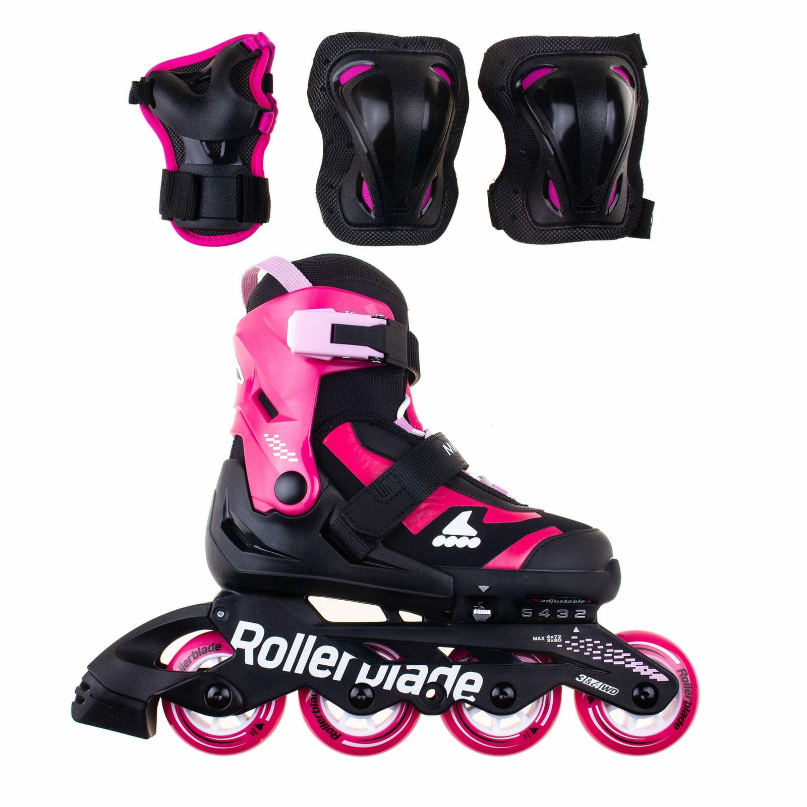 DECATHLON Ролики Rollerblade Microblade Combo, розовый, 36,5/40
