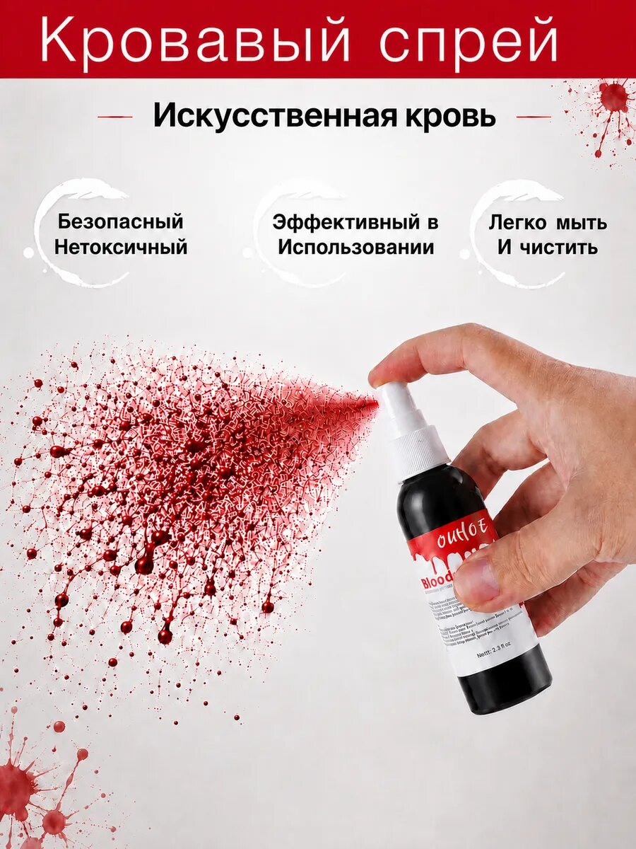 Искусственная кровь для грима и маскарада. Пранк, прикол
