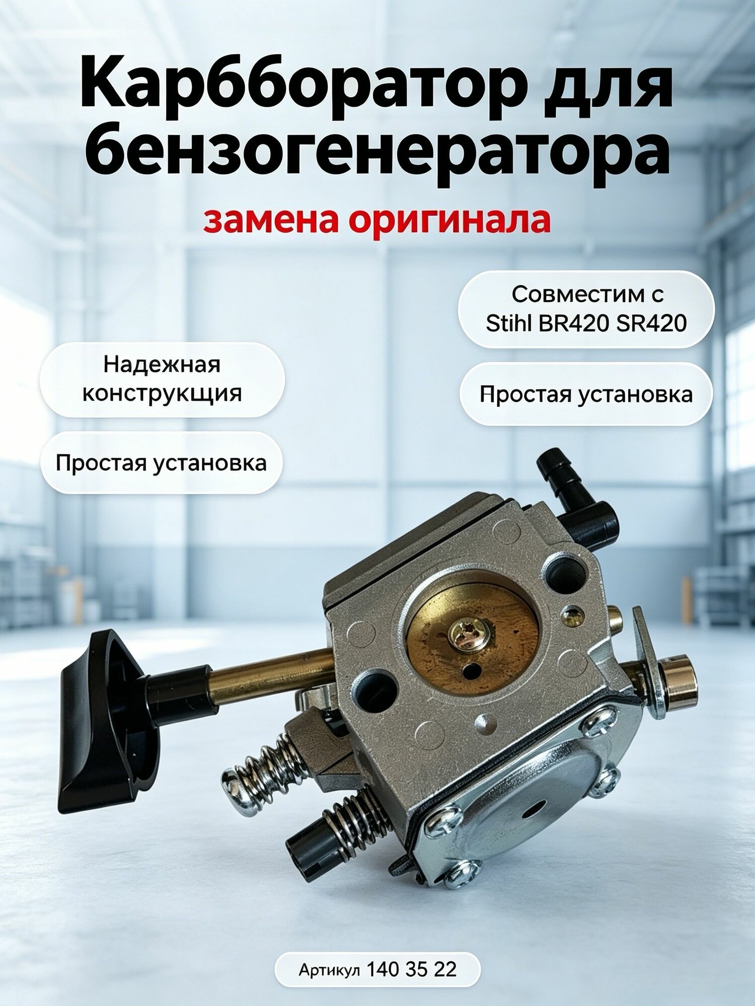 Карбюратор для опрыскивателя STIHL SR / BR 320-420, Champion PS157, PS257 , GBR357