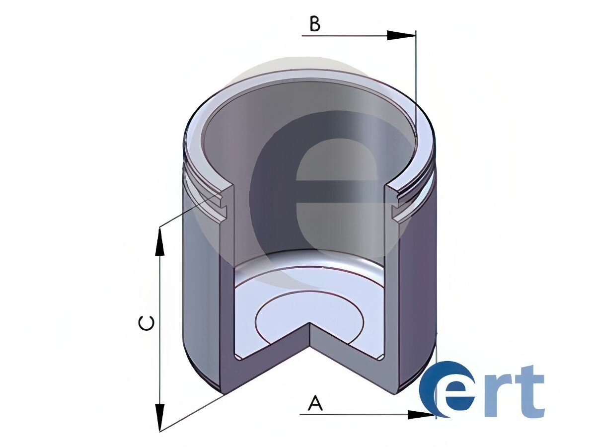 Поршень суппорта переднего для ВАЗ Лада Ларгус, Веста, GFL, Рено Логан, 1 150233-C ERT