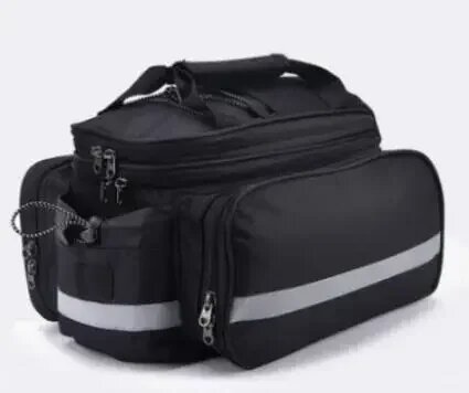 Двухсторонняя сумка для велосипеда из нейлона Черный, черный